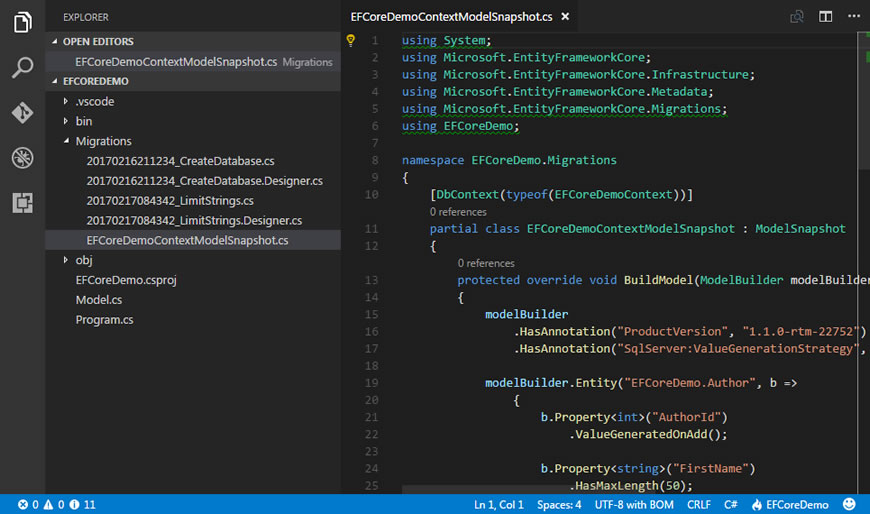 The Model Snapshot In Entity Framework Core The Model Snapshot In Entity Framework Core